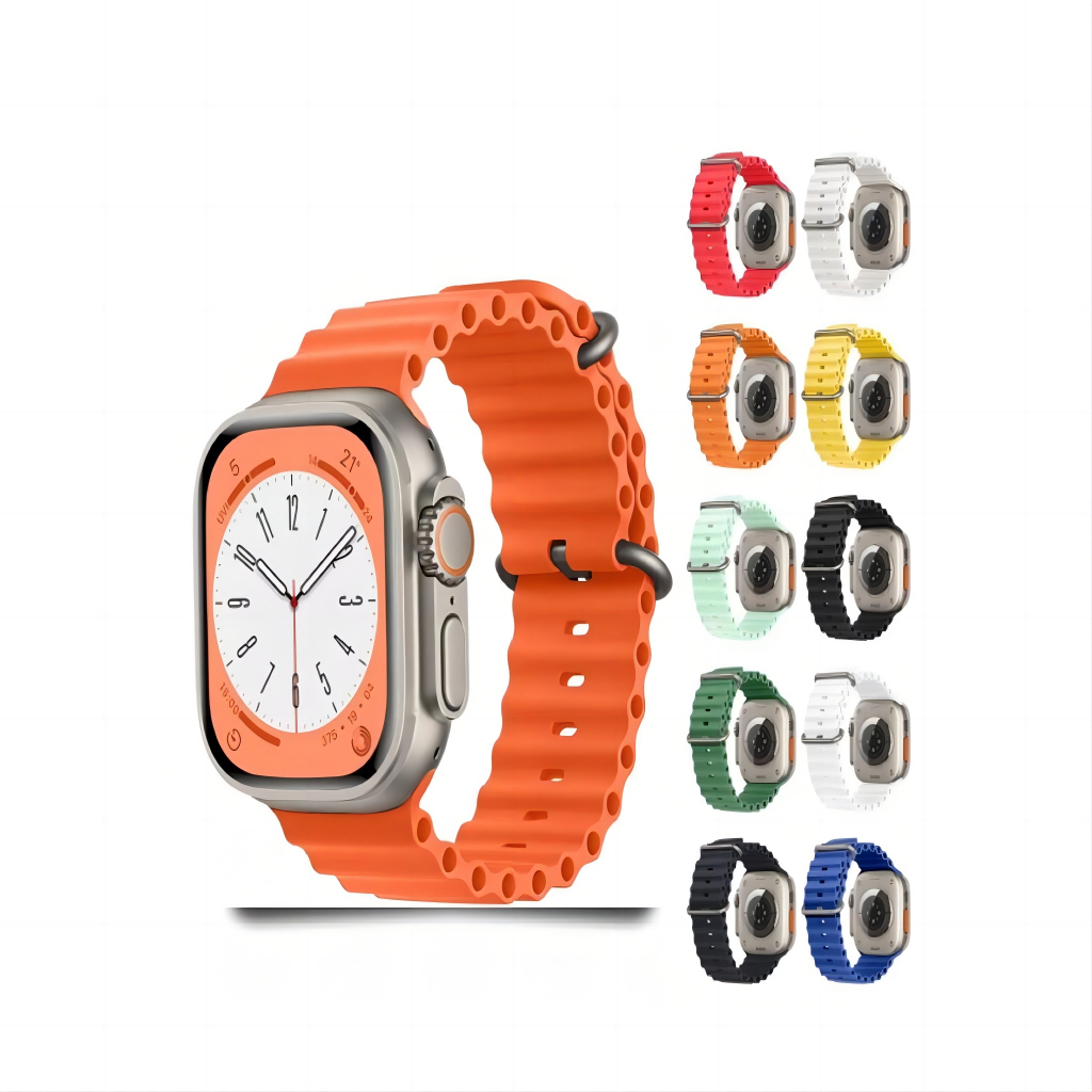 Pulseira de Silicone Ocean para Smartwatch Apple Watch e Similares ...