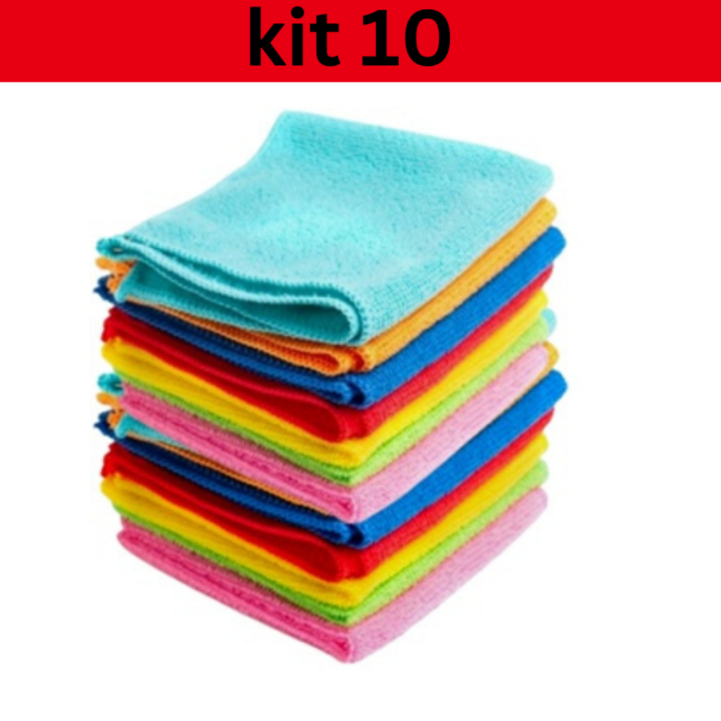 Pano Microfibra de Limpeza Multiuso Super Absorvente | Shopee Brasil