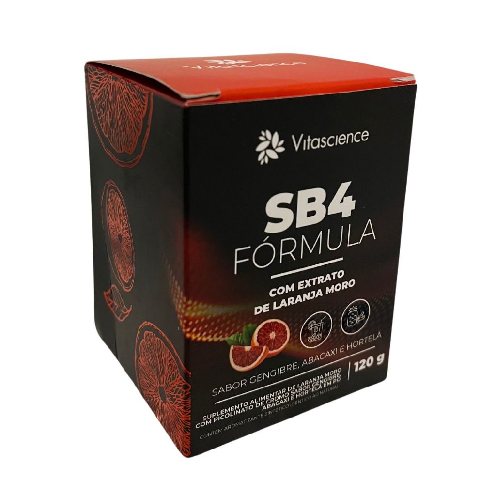 SB4 Formula- Vitascience - 1 Pote 120g- Sabor Gengi e Abacaxi | Shopee ...