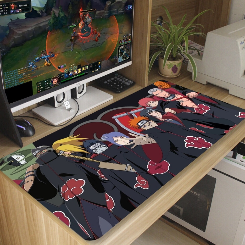 Mouse pad NARUTO gamer Antiderrapante Grande diversas estampas 80x35 ...