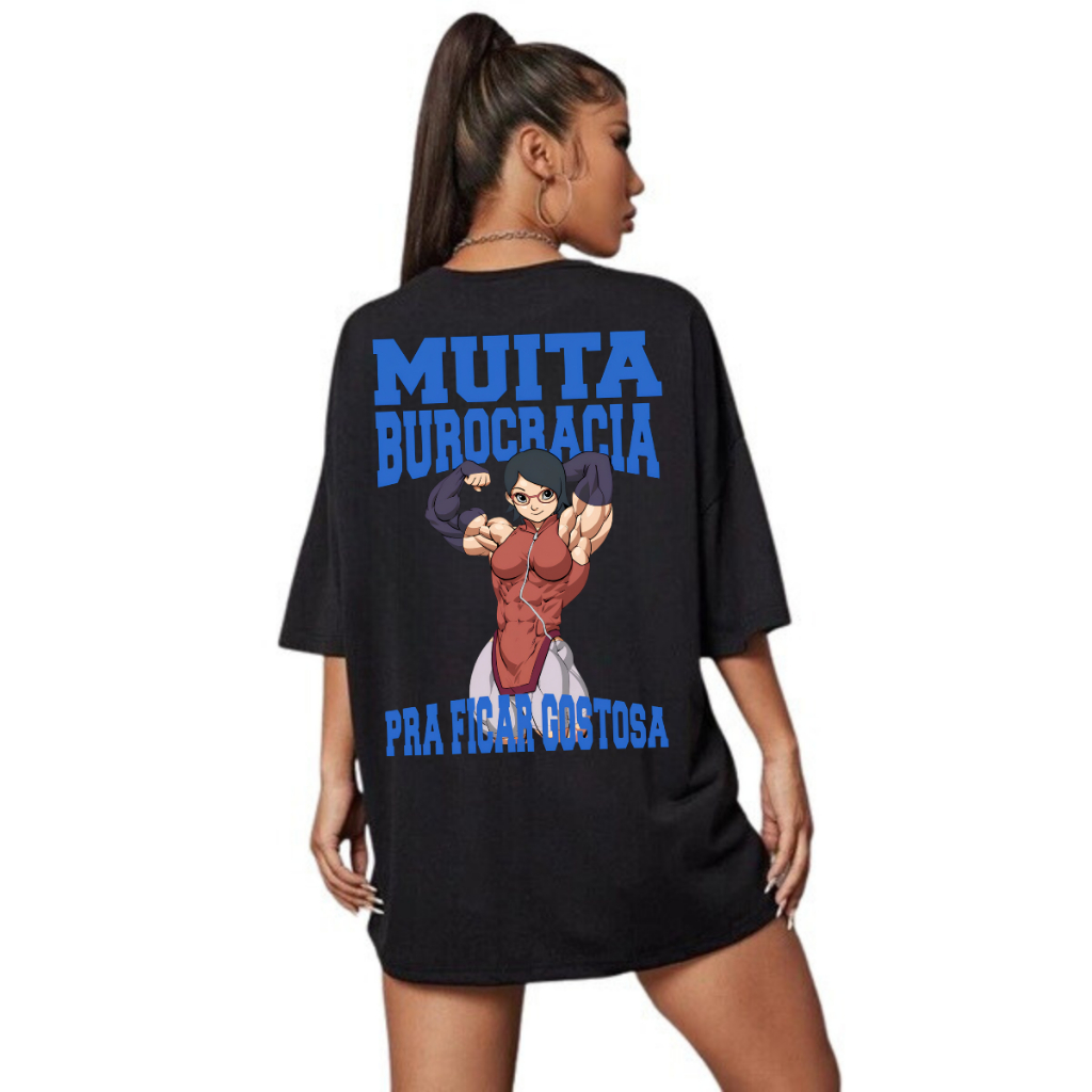 Camiseta Oversized Feminina Meme Moda Fit 100% Algodão Exclusivo ...