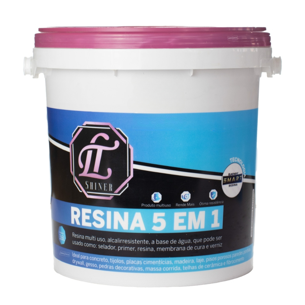 Resina Multiuso Impermeabilizante Incolor 5 Em 1 Brilhante - LT Shine | Shopee Brasil