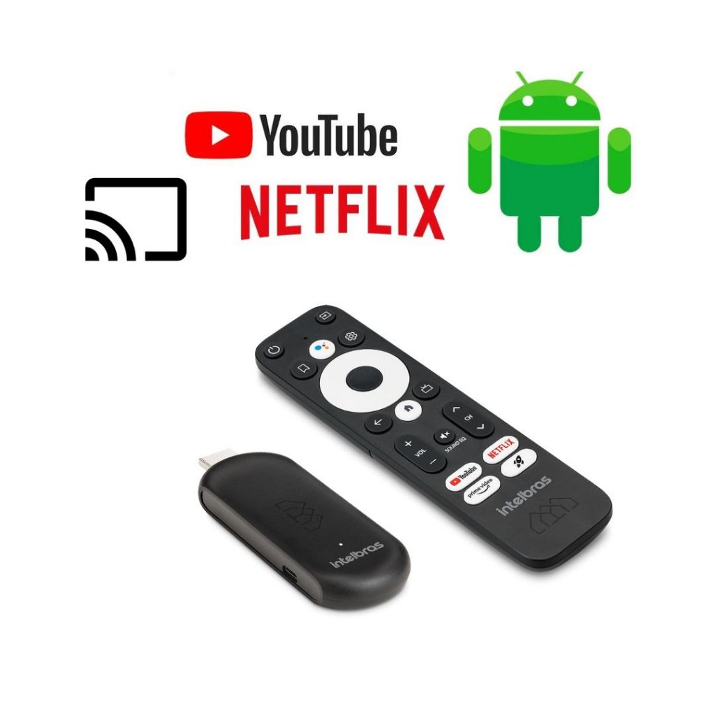 Smart Stick Izy Play Conversor Android TV Espelhamento Full HD ...