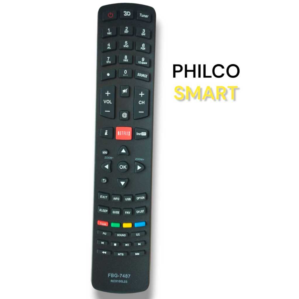 Controle Remoto Compativel Tv Philco PH43M PH46M PH55M FBG-7487 ...