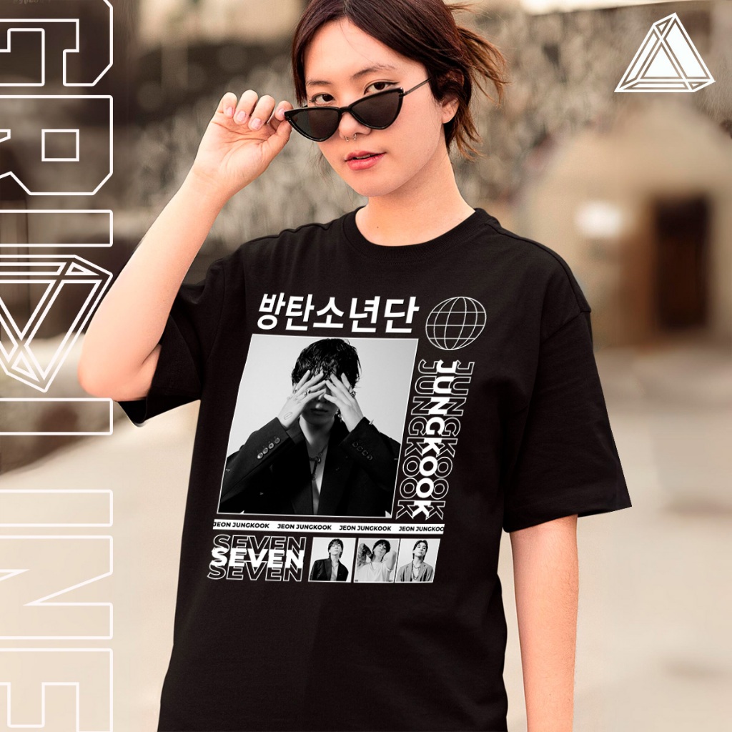 Camiseta Básica T-Shirt Jeon Jungkook Seven Boyband K-pop Unissex ...