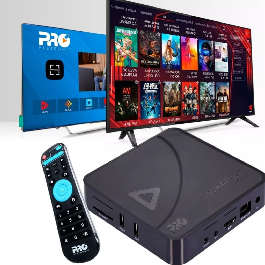 TV Box SmartPro 4K HD Android 10 2GB RAM 16GB PROSB-3000 | Shopee Brasil