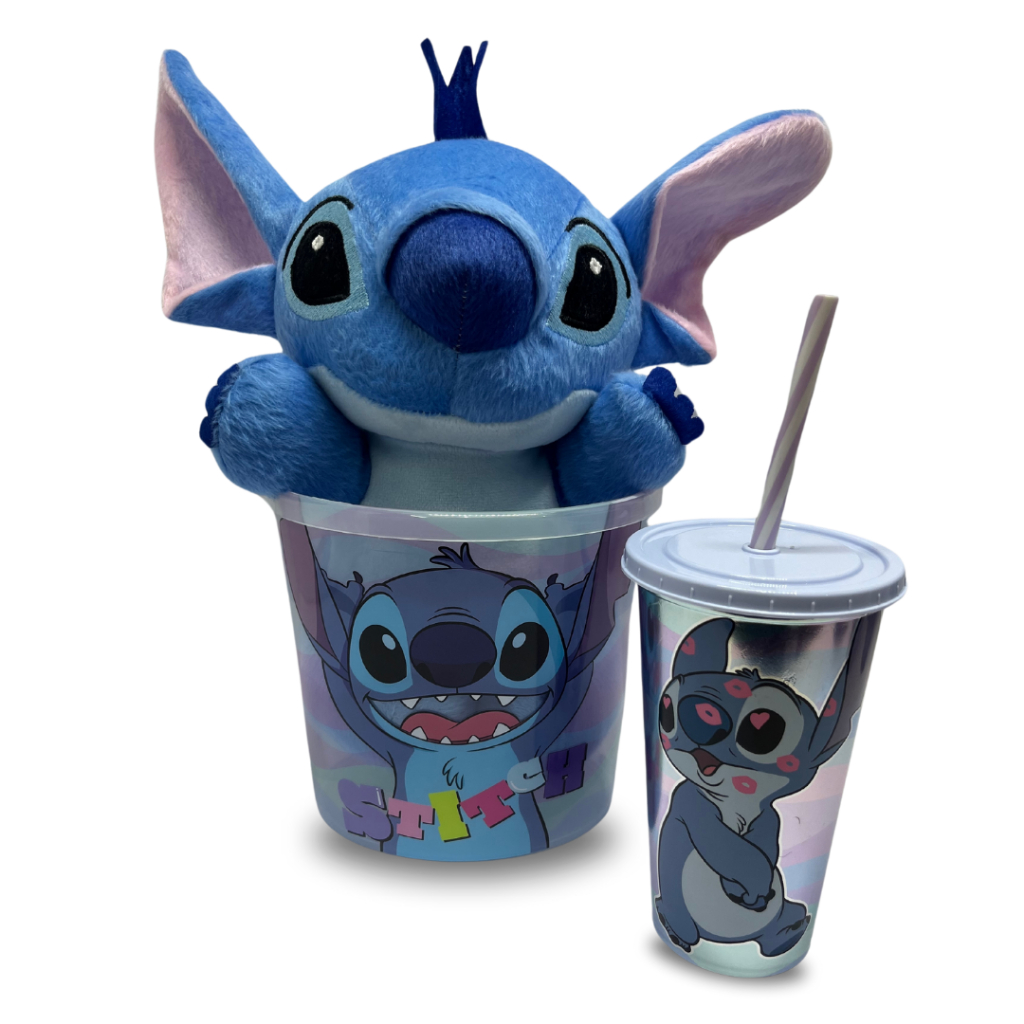 Kit oficial Stitch com 2 peças Plasútil + Pelúcia Stitch / Balde de ...