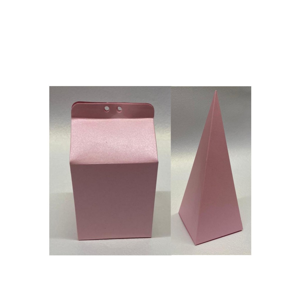 Kit Caixa Milk E Cone Papel Color Plus 20 Itens (10 de cada modelo ...