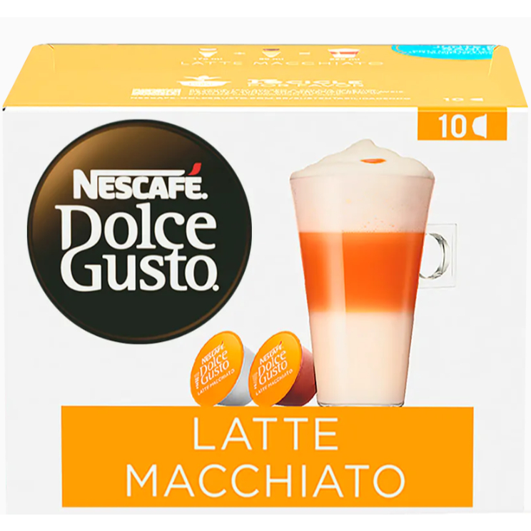 Kit Café em Capsulas Dolce Gusto Latte Macchiato Nescafé 20 Capsulas ...