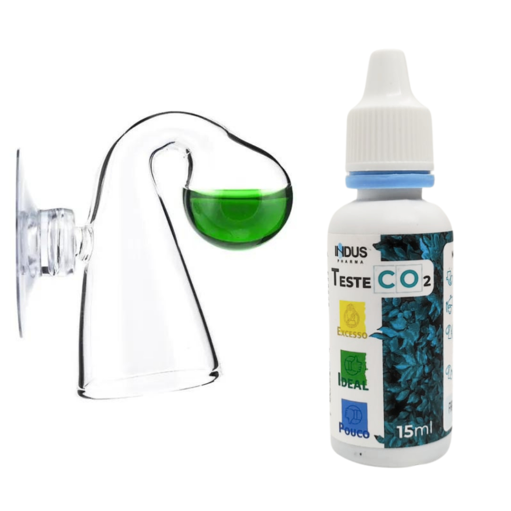 Kit Drop Checker De Vidro + Reagente Medidor Co2 Induspharma | Shopee ...