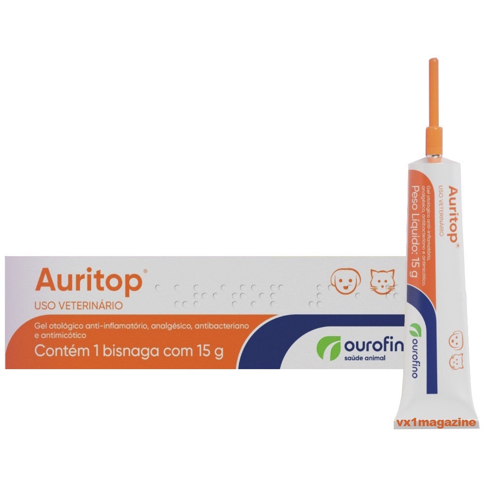 Auritop 15g tratamento de Otites Ouro Fino | Shopee Brasil