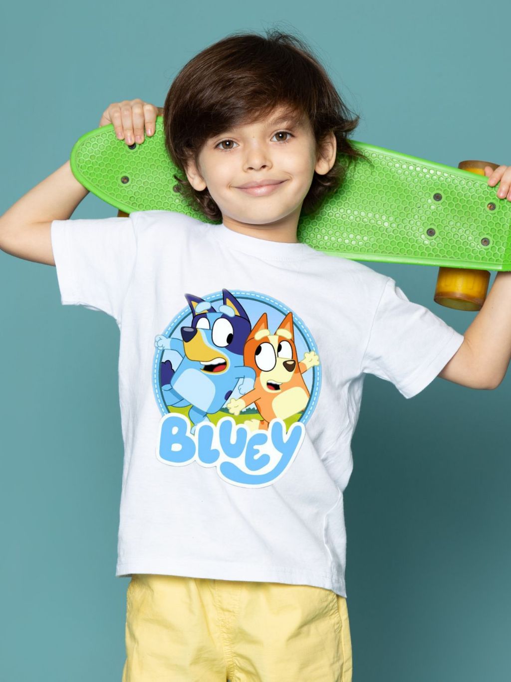 Camiseta Infantil As Aventuras de Bluey Desenho Cachorro Bingo Menino e ...