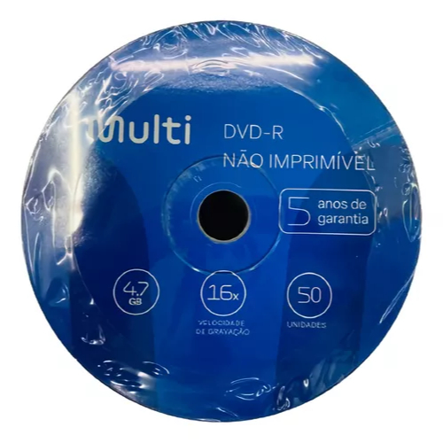 50 Dvd-r Multilaser Logo 4.7gb 120 Minutos 16x Original | Shopee Brasil