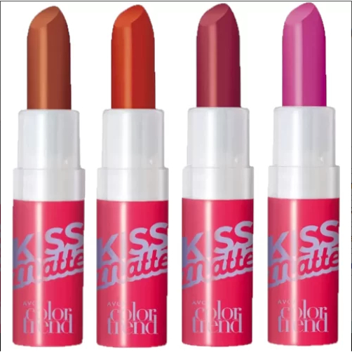Batom Kiss Matte FPS15 Color Trend Avon 3,6g | Shopee Brasil