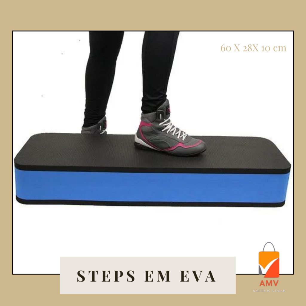 Step EVA 60 X 28 X 14 Academia Exercíos Fitness Aeróbico Crossfit ...