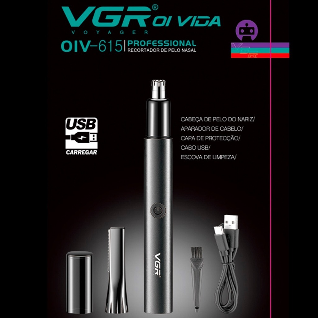 Aparador de Pelos 2 em 1 Profissional V-615 | VGR | Shopee Brasil