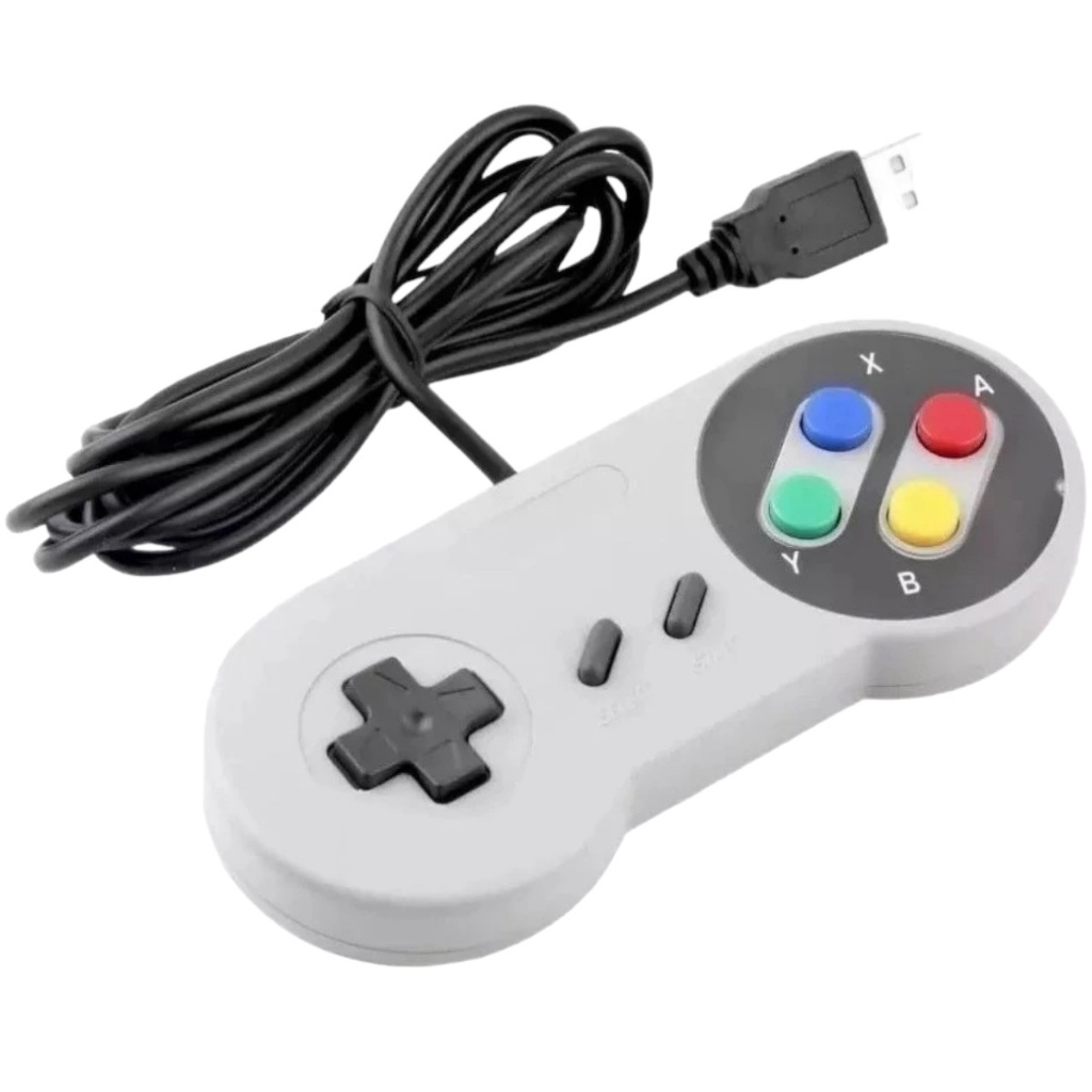 Controle Snes Usb Super NItendo Raspberry Para Pc Notebook Game Retro ...