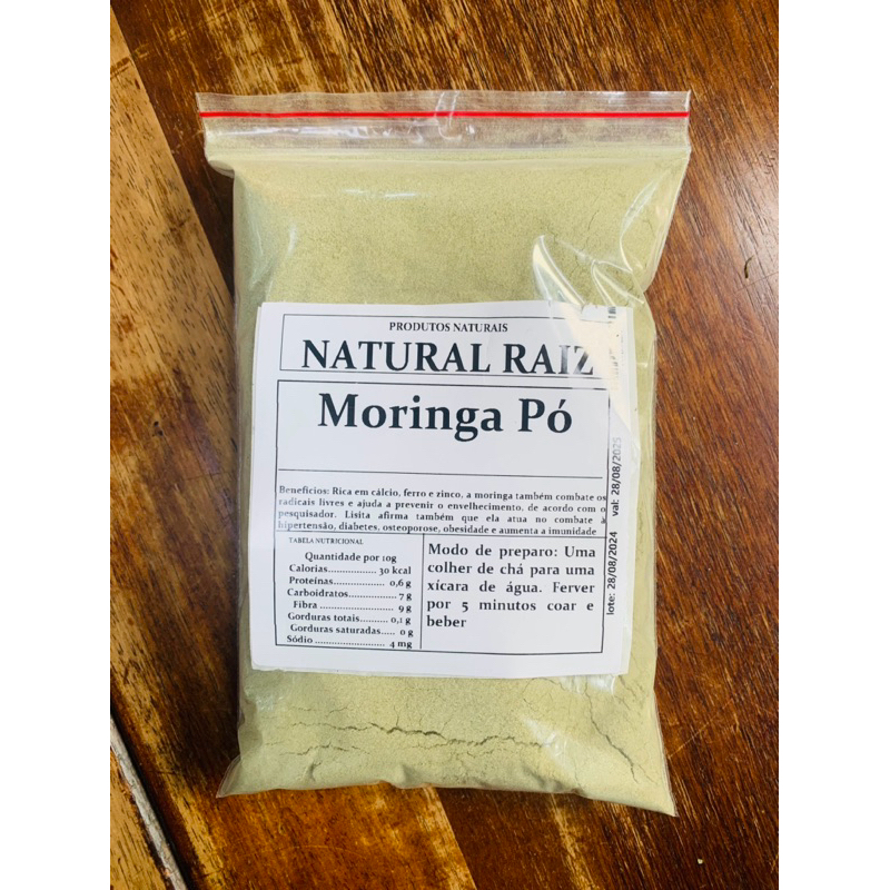 Chá De Moringa Em Pó 300g Pura Original Produto Novo | Shopee Brasil