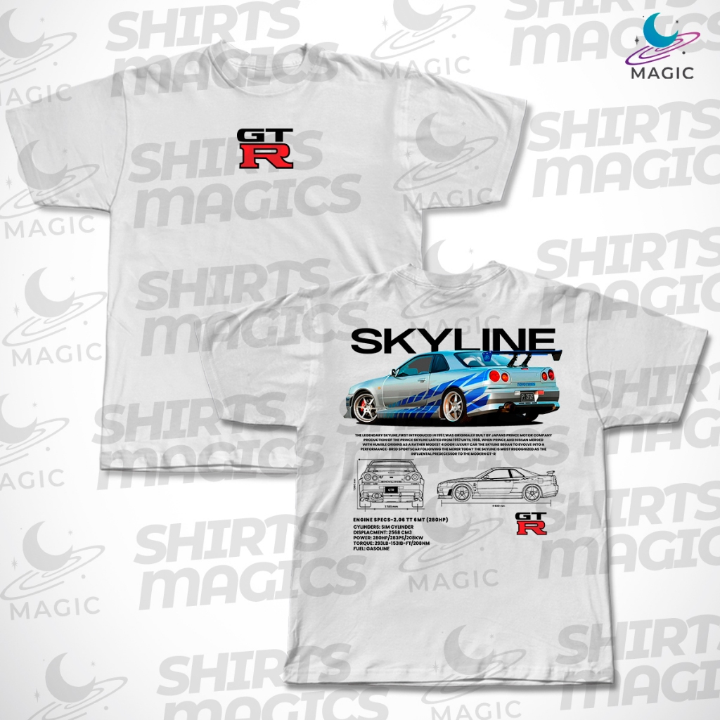 Camiseta Básica Skyline GTR Bryan O'conner 100% algodão | Shopee Brasil
