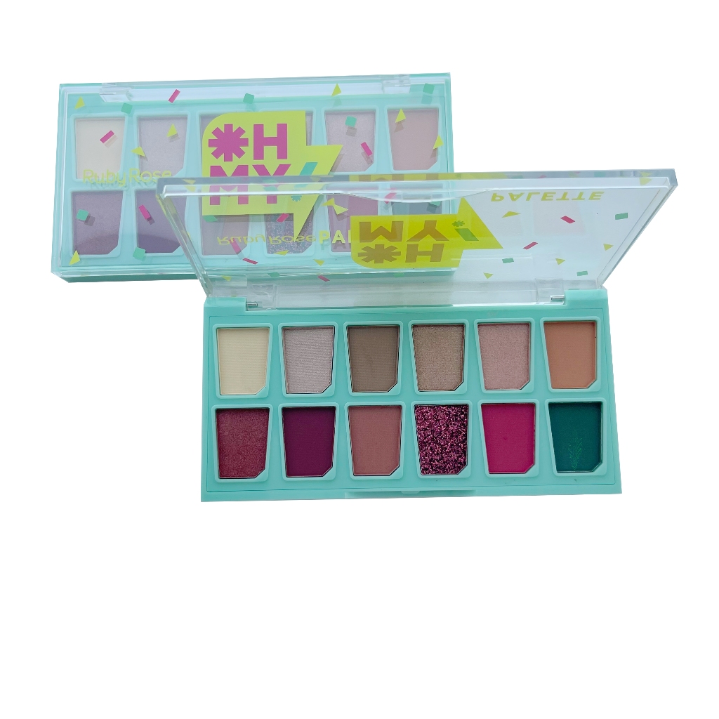 Paleta De Sombras 12 Cores Oh My Ruby Rose - Hb1091 | Shopee Brasil