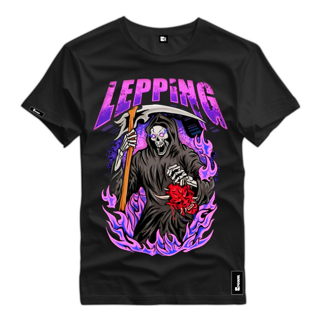 Camiseta Camisa algodao preium Lepping Modelo Novo Caveira Roxa 100% ...
