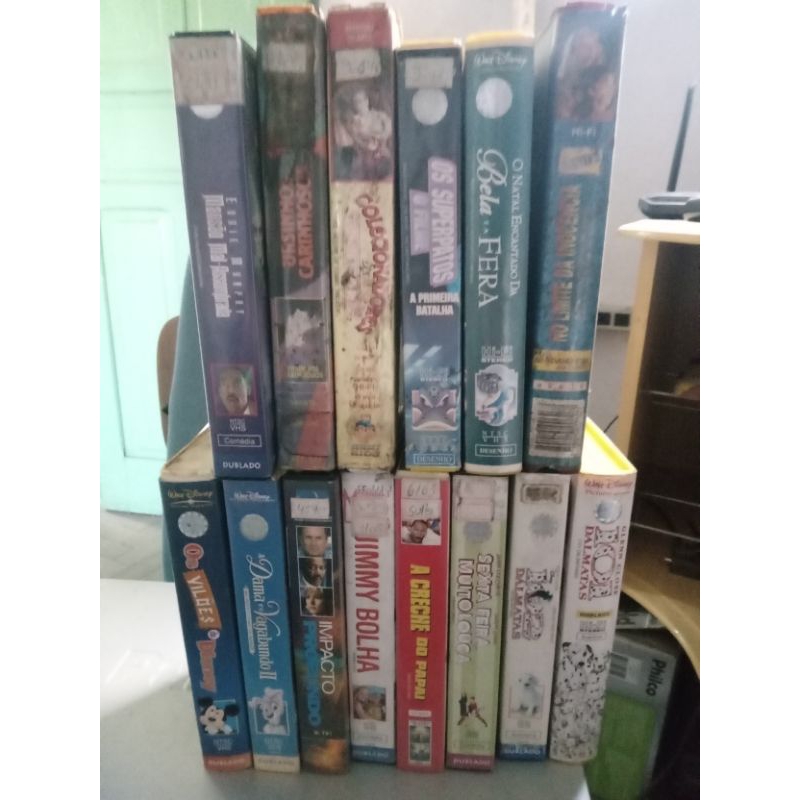 14 filmes vhs. | Shopee Brasil