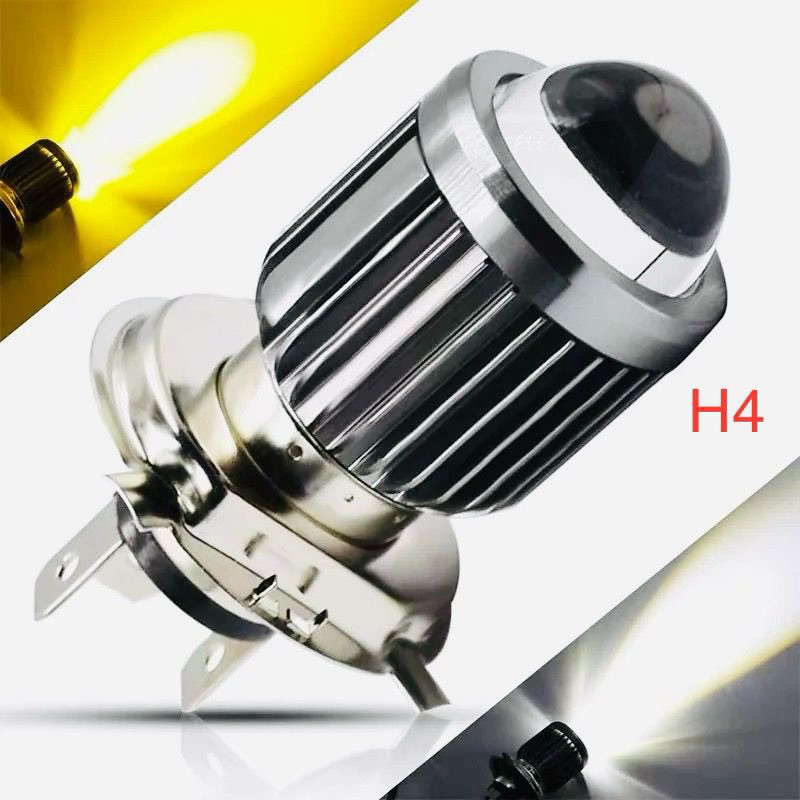Lâmpada Led H4 Moto Led Projetor Farol Alto Baixo Super Branca 6500k ...