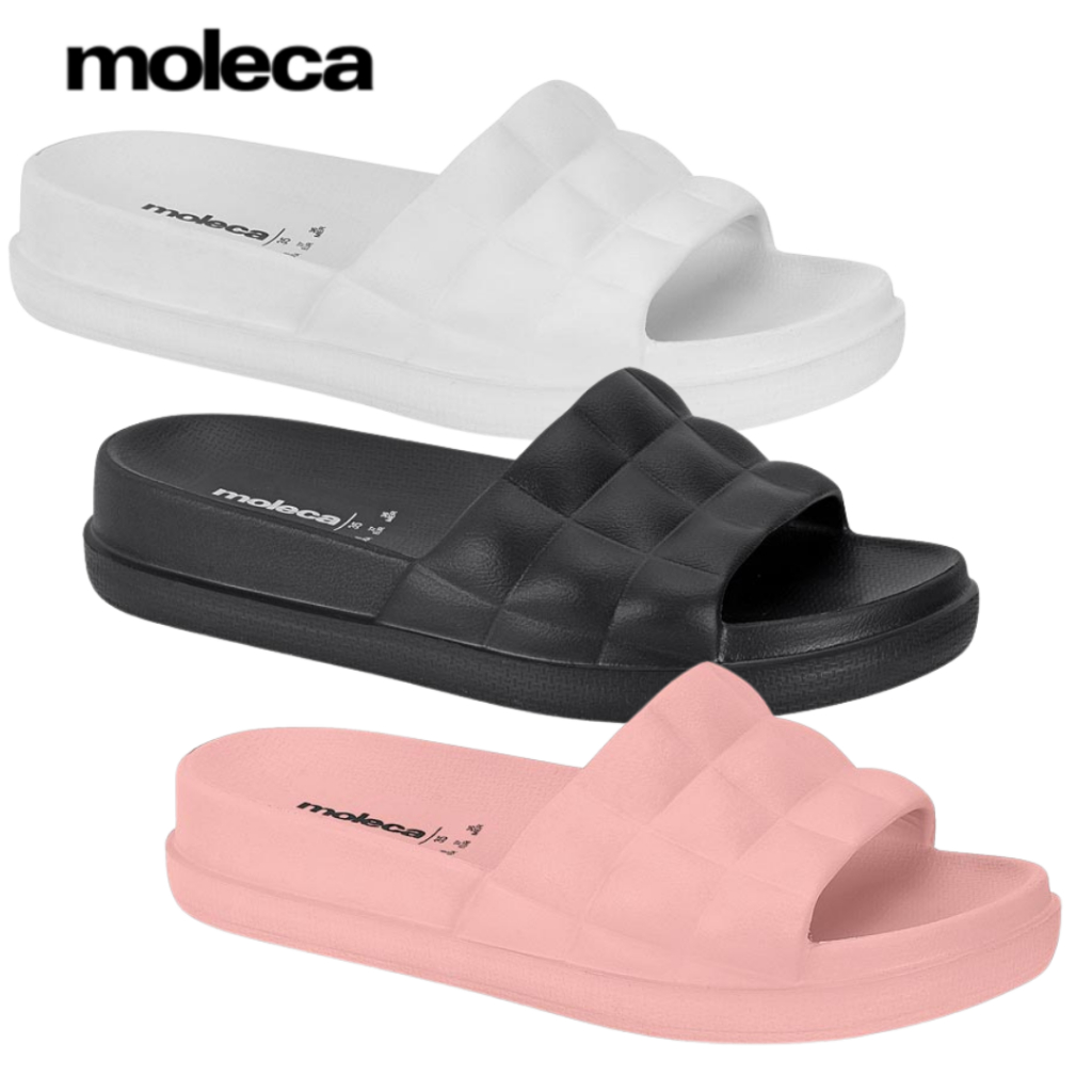 Sandália Feminina Chinelo Nuvem Moleca Slide | Shopee Brasil