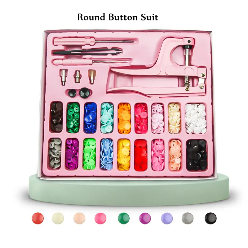 Kit Alicate 3 Em 1 Pregar Botão Pressão Ritas Ilhós Matriz - rosa ...