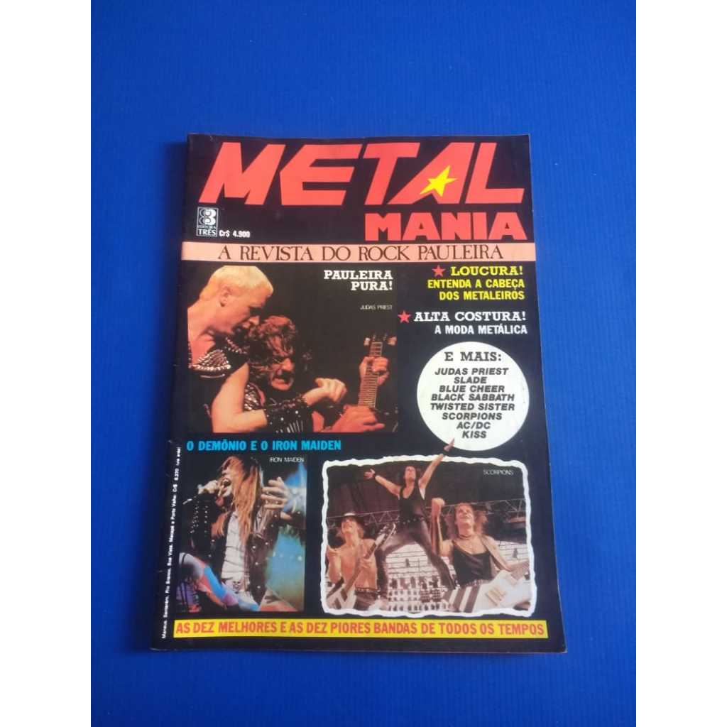 Revista Metal Mania - A Revista Do Rock Pauleira | Shopee Brasil