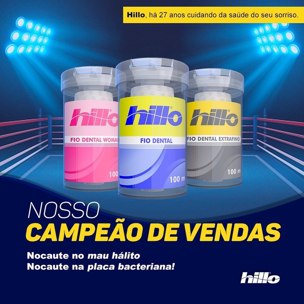 Hillo Fio Dental Tradicional 125 M | Shopee Brasil