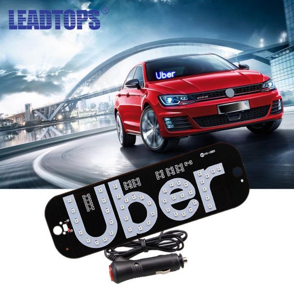 Painel Letreiro Placa Sinalizadora para Carro Uber Led | Shopee Brasil