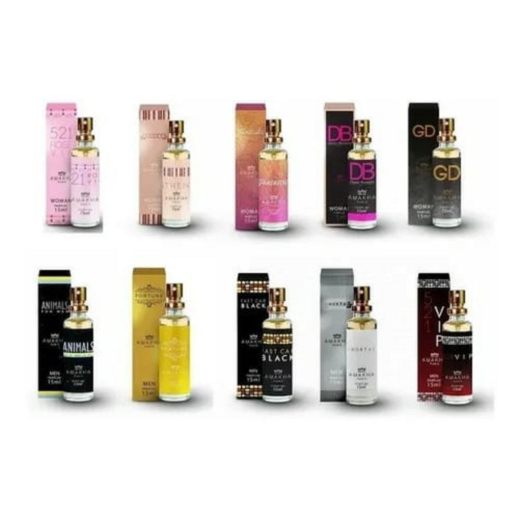 Perfume Amakha paris 15ml masculino a sua escolha LC | Shopee Brasil
