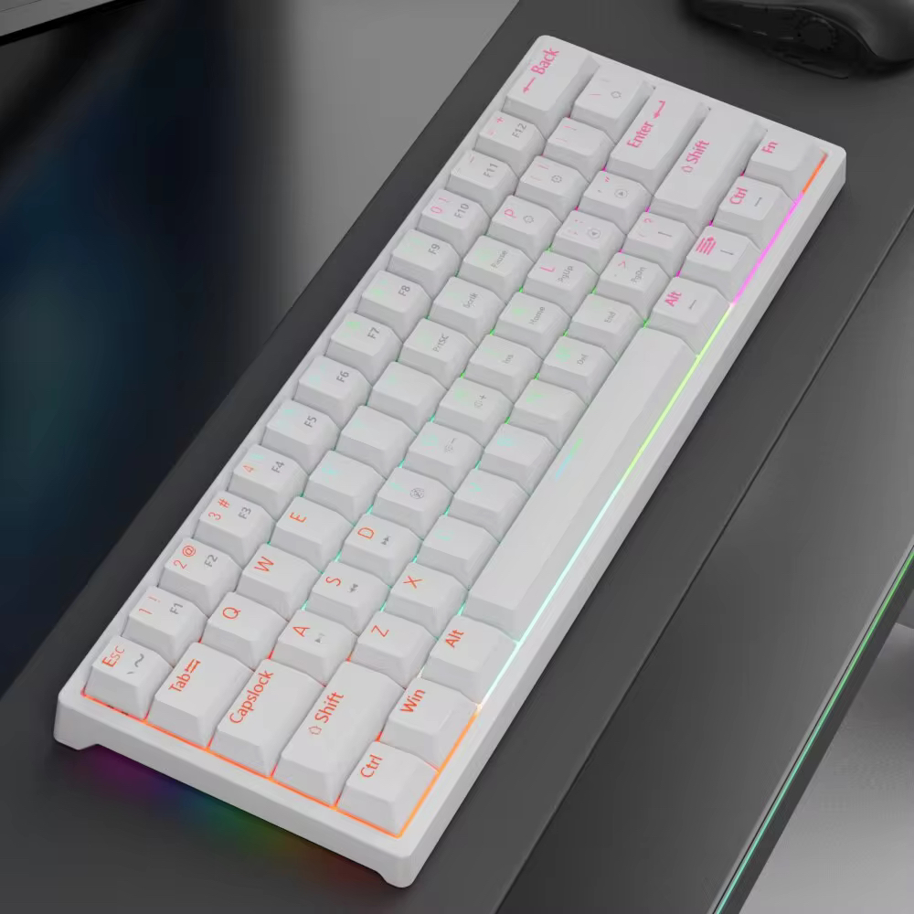 MUCAI-MK61 USB Teclado Mecânico Gaming SWITCH VERMELHO | Shopee Brasil