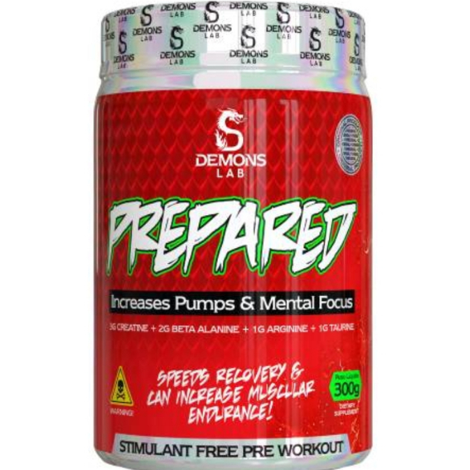 Pre Treino PREPARED 300 GRAMAS DEMONS LAB | Shopee Brasil