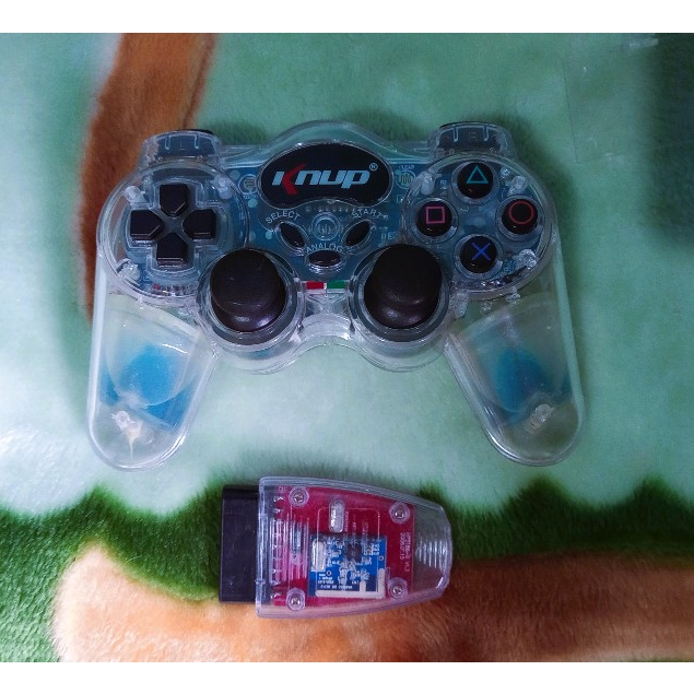 Controle Sem Fio + Receptor Para PS1, PS One, PS2 *À Pilha Knup ...