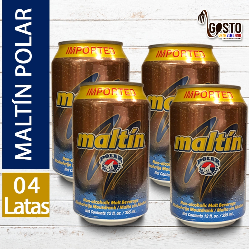 Malta Maltin Polar Lata - 355ml [04 Latas] | Shopee Brasil