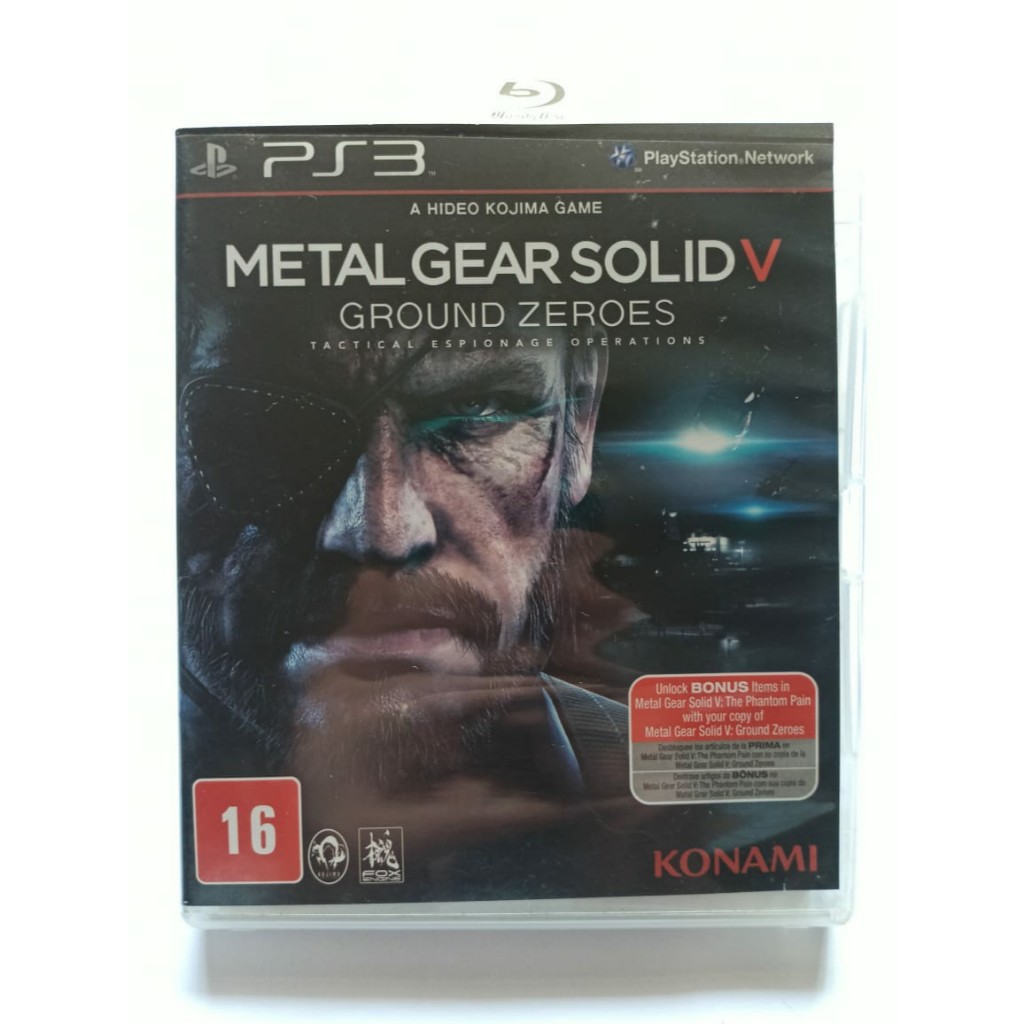 Metal Gear Solid V (ground Zeroes) Ps3 | Shopee Brasil