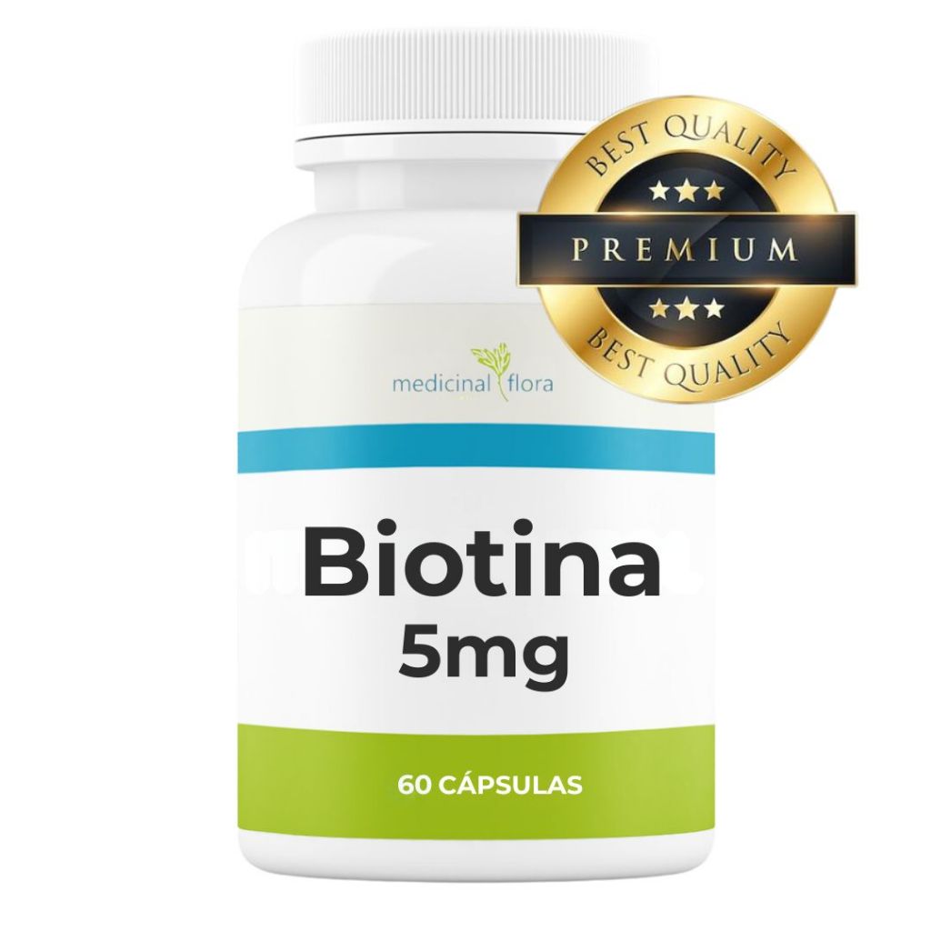 Biotina 5mg Original - Cabelo, Pele e Unha | Shopee Brasil