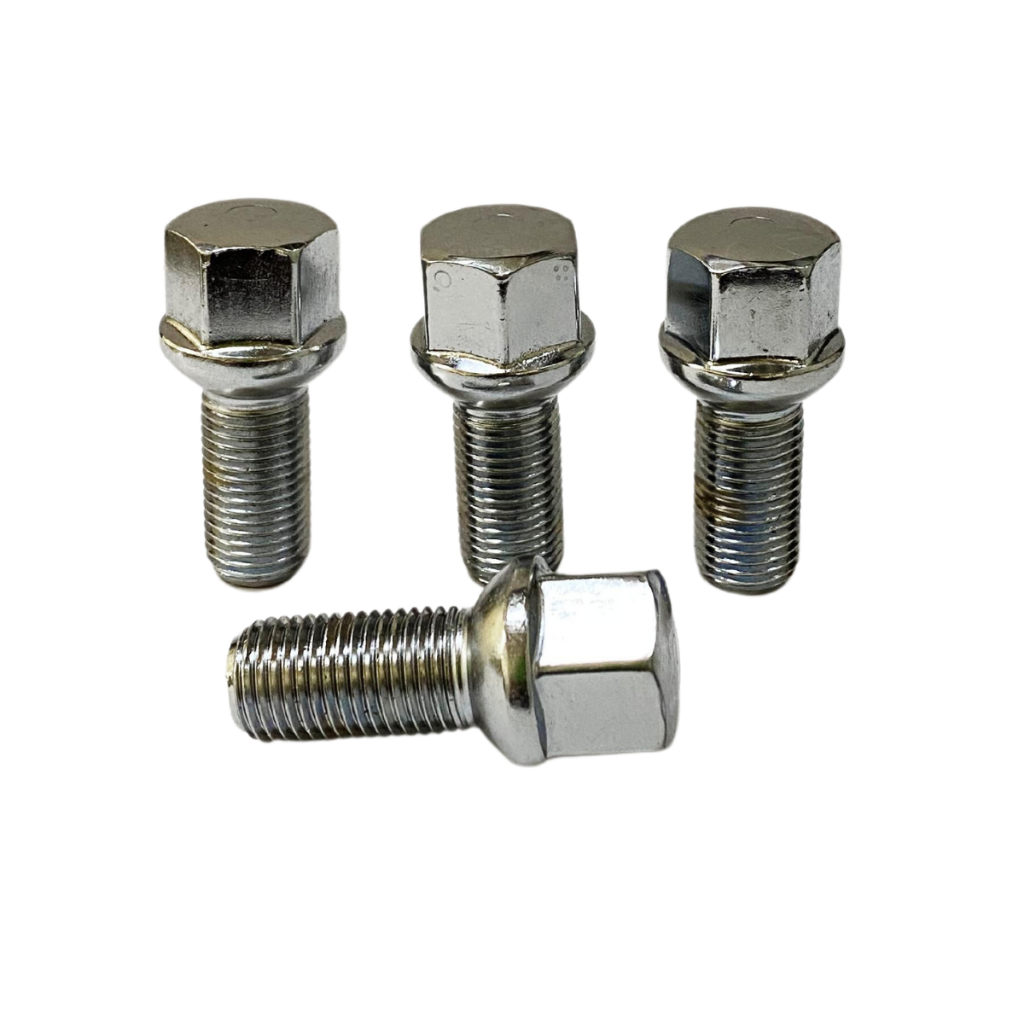 Kit Jogo 4 Parafuso Roda VW Fusca Brasilia 4 furos Kombi /81 Cromado ...