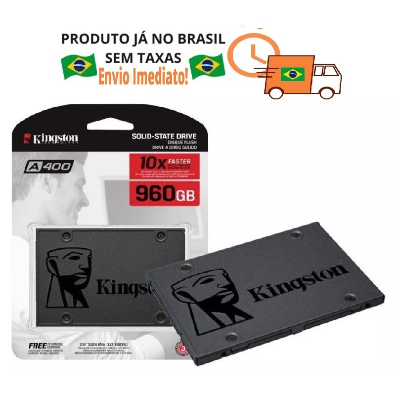 SSD Interno para Notebook e Computador A400 HD SSD Sata 3 - 960GB/120GB ...