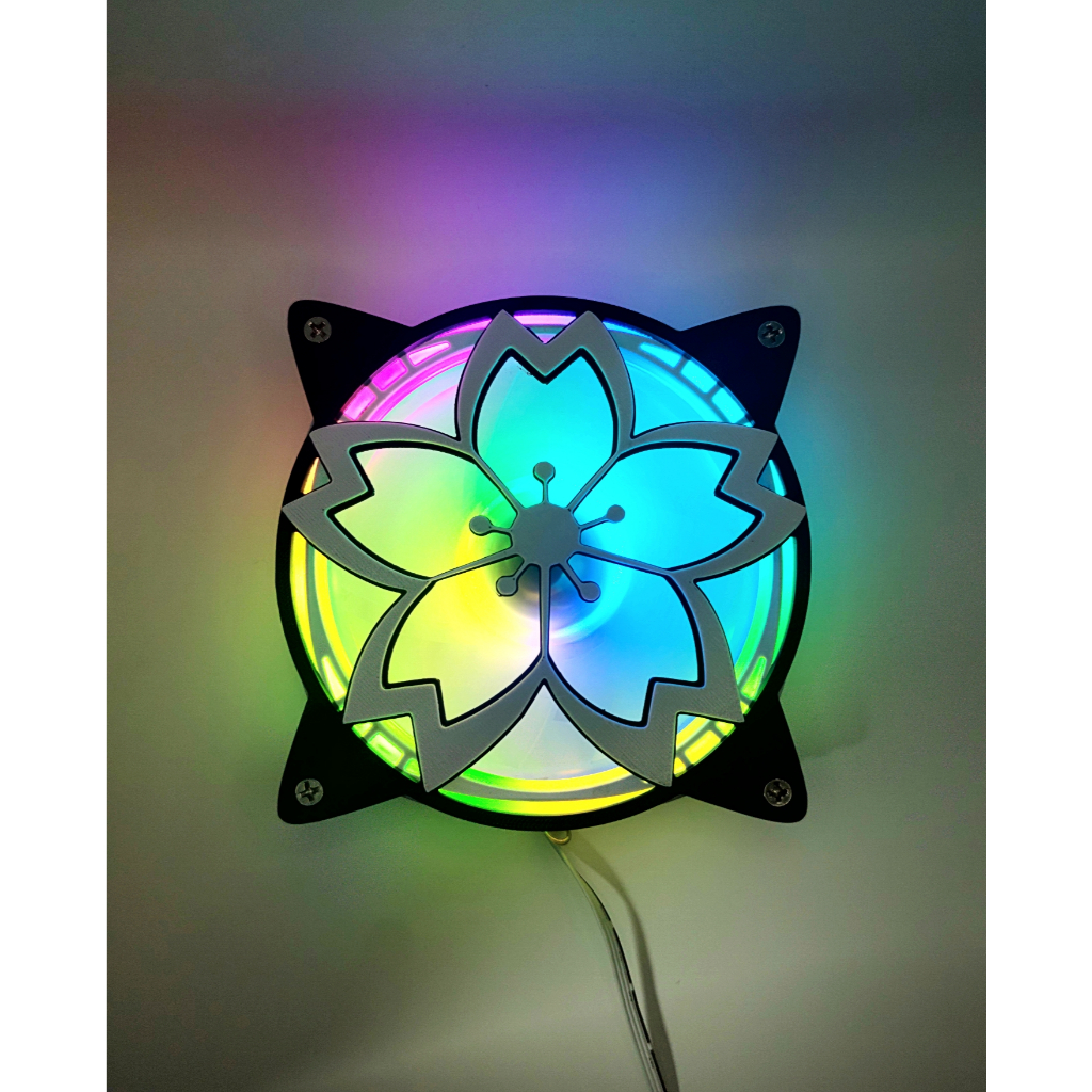 Grade fan / fan cooler 120mm / Flor de sakura com duas cores | Shopee ...