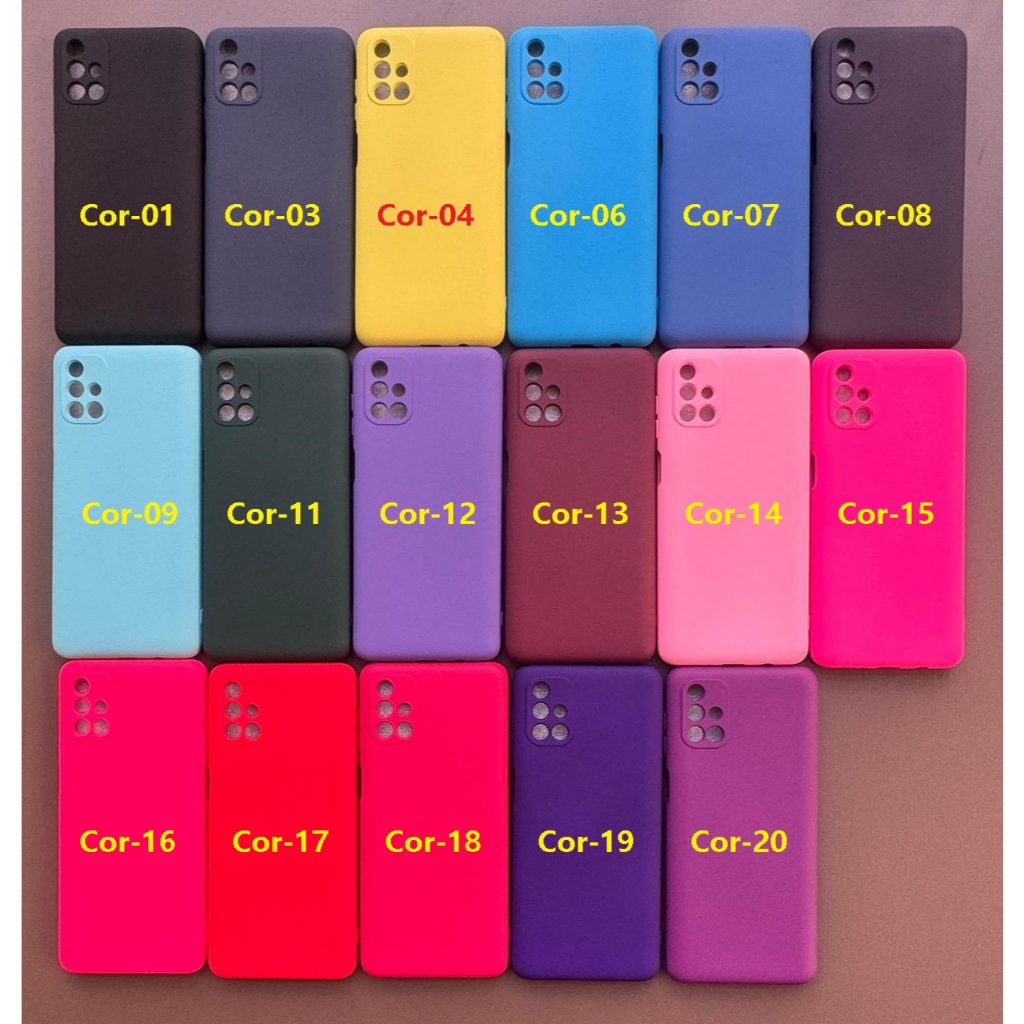 Capa Capinha Anti impacto Para Celular Samsung Galaxy M51 - Com Interior Aveludado de Silicone ...