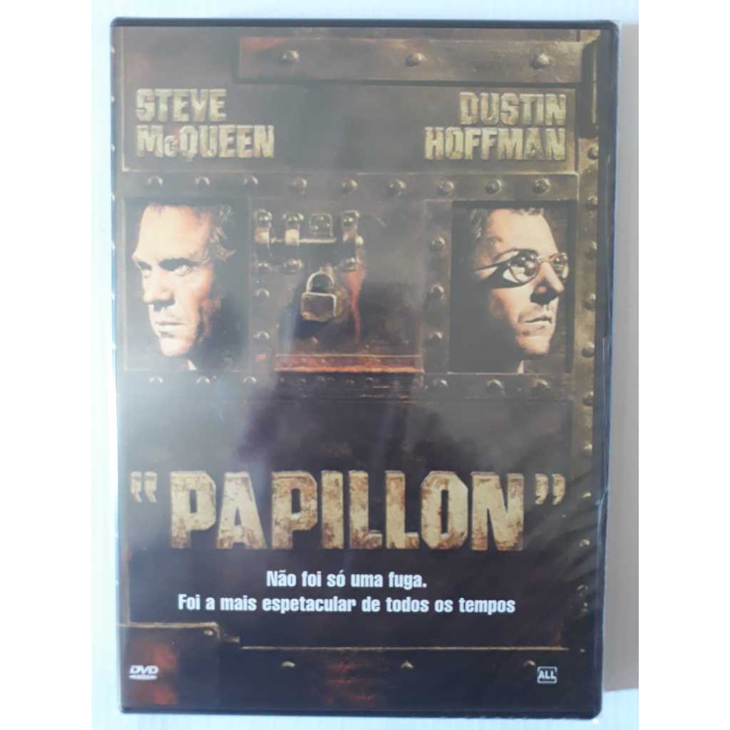 Dvd Papillon - Steve Mcqueen, Dustin Hoffman - Original e Lacrado | Shopee Brasil