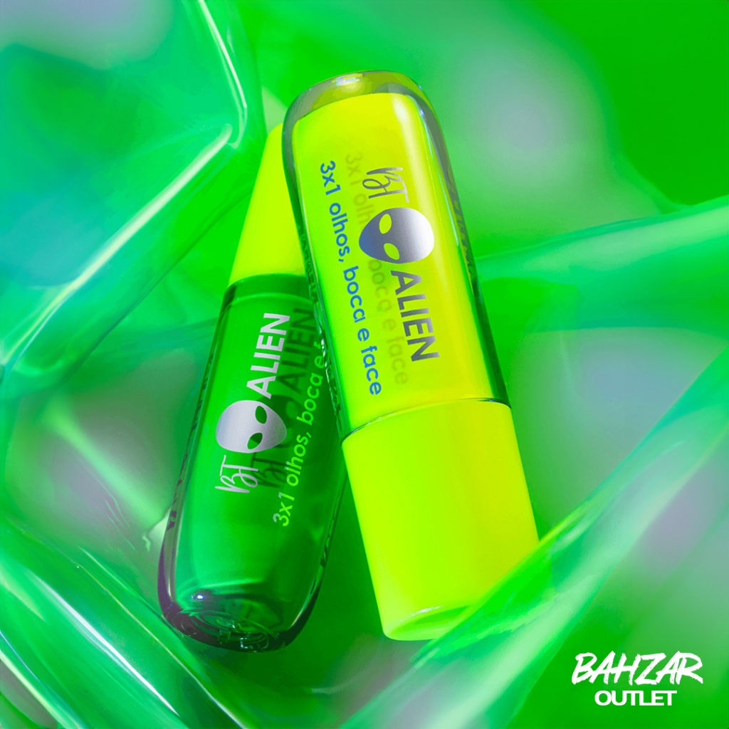 BT Alien Sombra Delineador 3x1 - Neon e Green Neon | Shopee Brasil