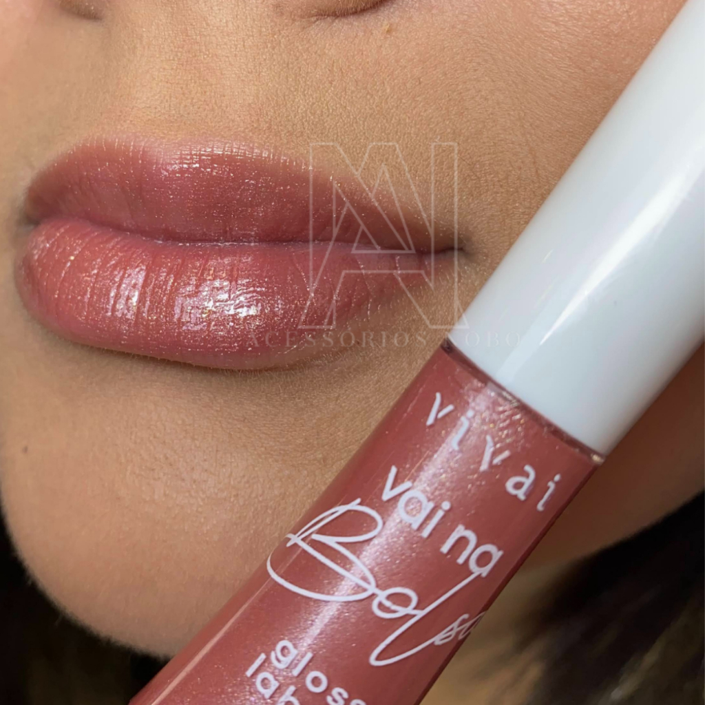 Gloss Labial Vai na Bolsa Brilho Intenso Vivai | Shopee Brasil
