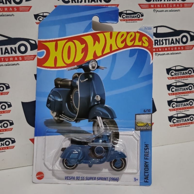 Vespa 90 Ss Super Sprint 1966 Factory Fresh 6/10 Hot Wheels 2024 HTD23 ...