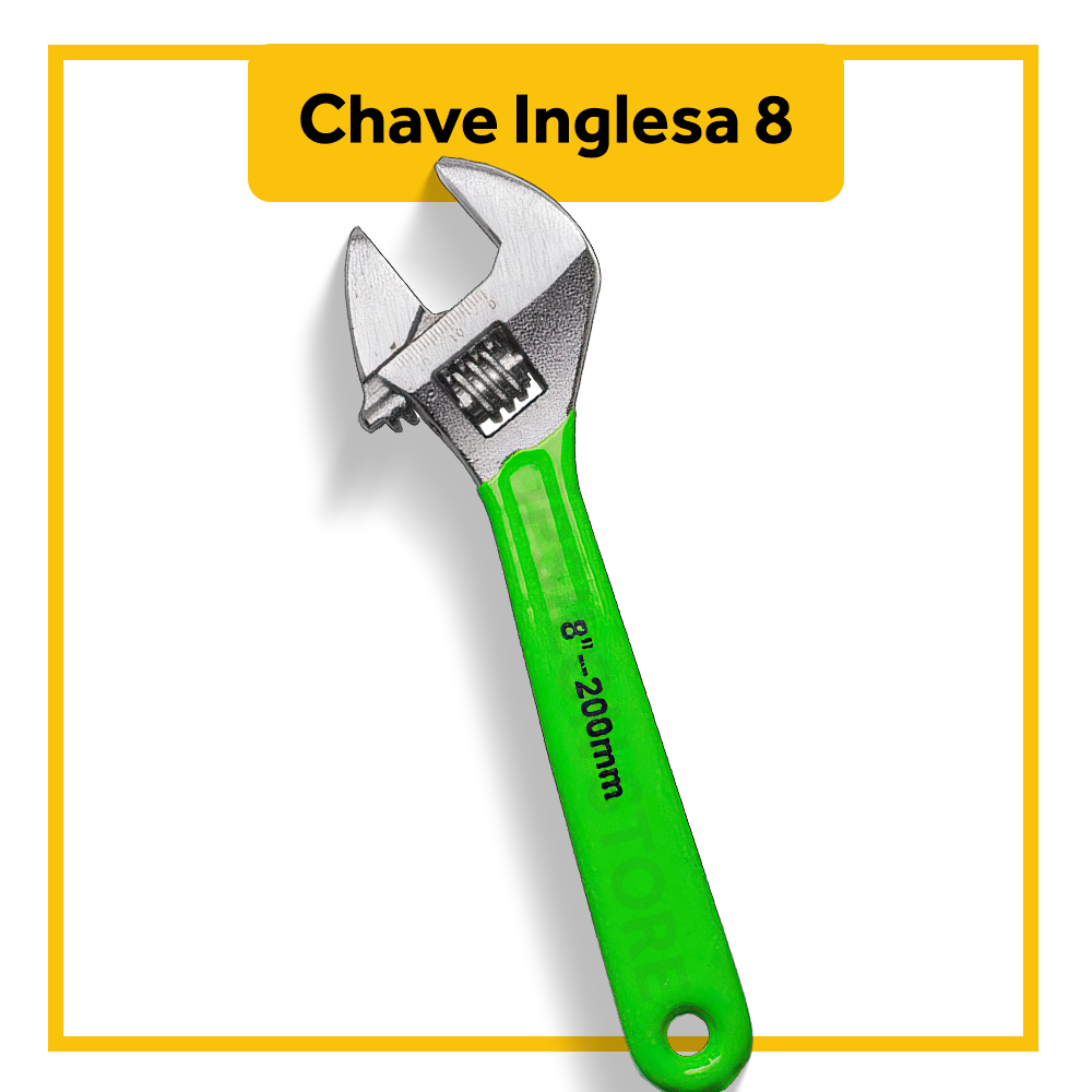 Chave Inglesa Ajustavel 8 Boca 0-24mm Cr-v Cabo Isolado | Shopee Brasil