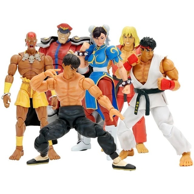 PACK 6 - CHUN LI + RYU + KEN + FEI LONG + BISON + DHALSIM 1/12 - Ultra Street Fighter II: The ...