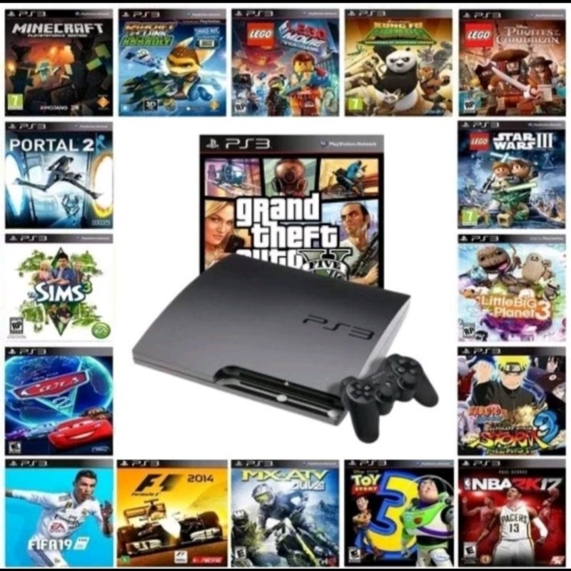 Console Video Game Playstation 3 Slim / Super Slim com 15 mil jogos ...